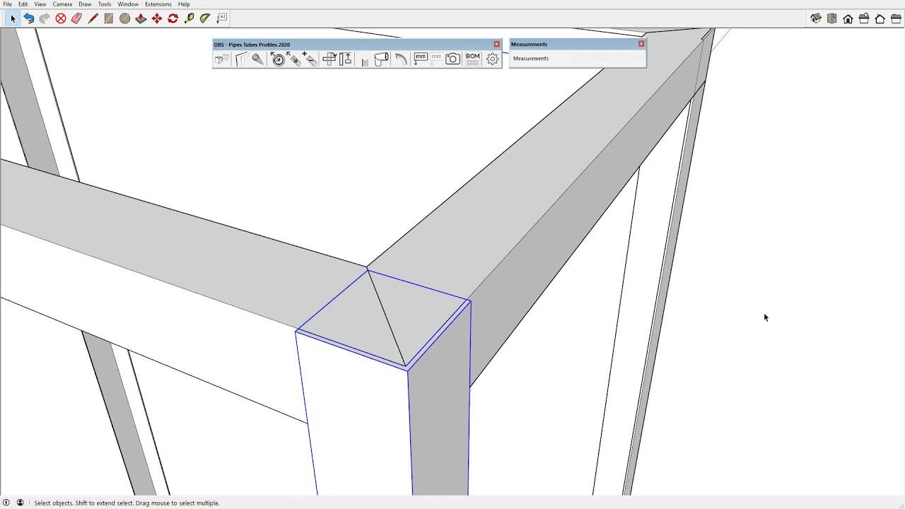 SketchUp Extension: Pipes Tubes Profiles 2020 - YouTube