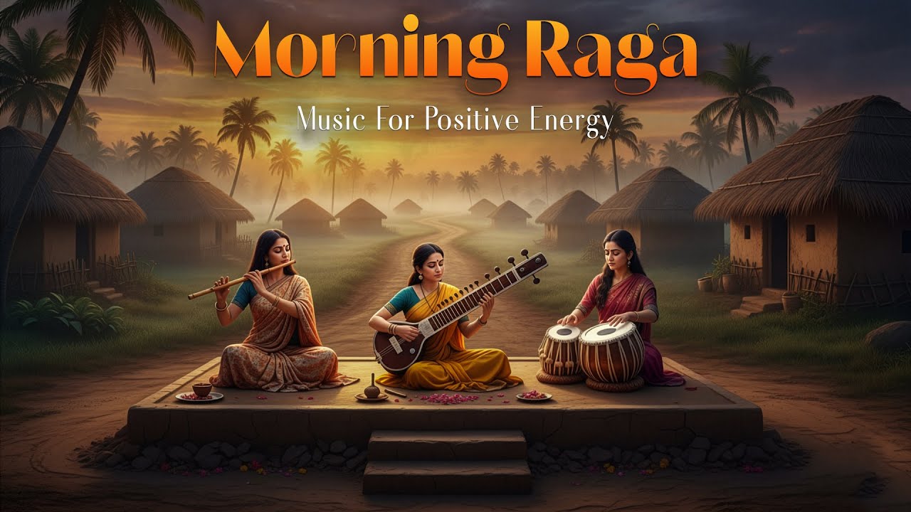 Morning Raga | Relaxing Flute & Sitar Instrumental | Calm & Relaxing ...