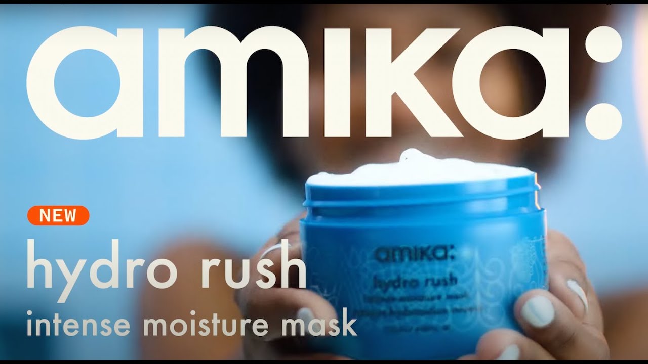 5 days of hydrated hair with hydro rush mask | amika - YouTube