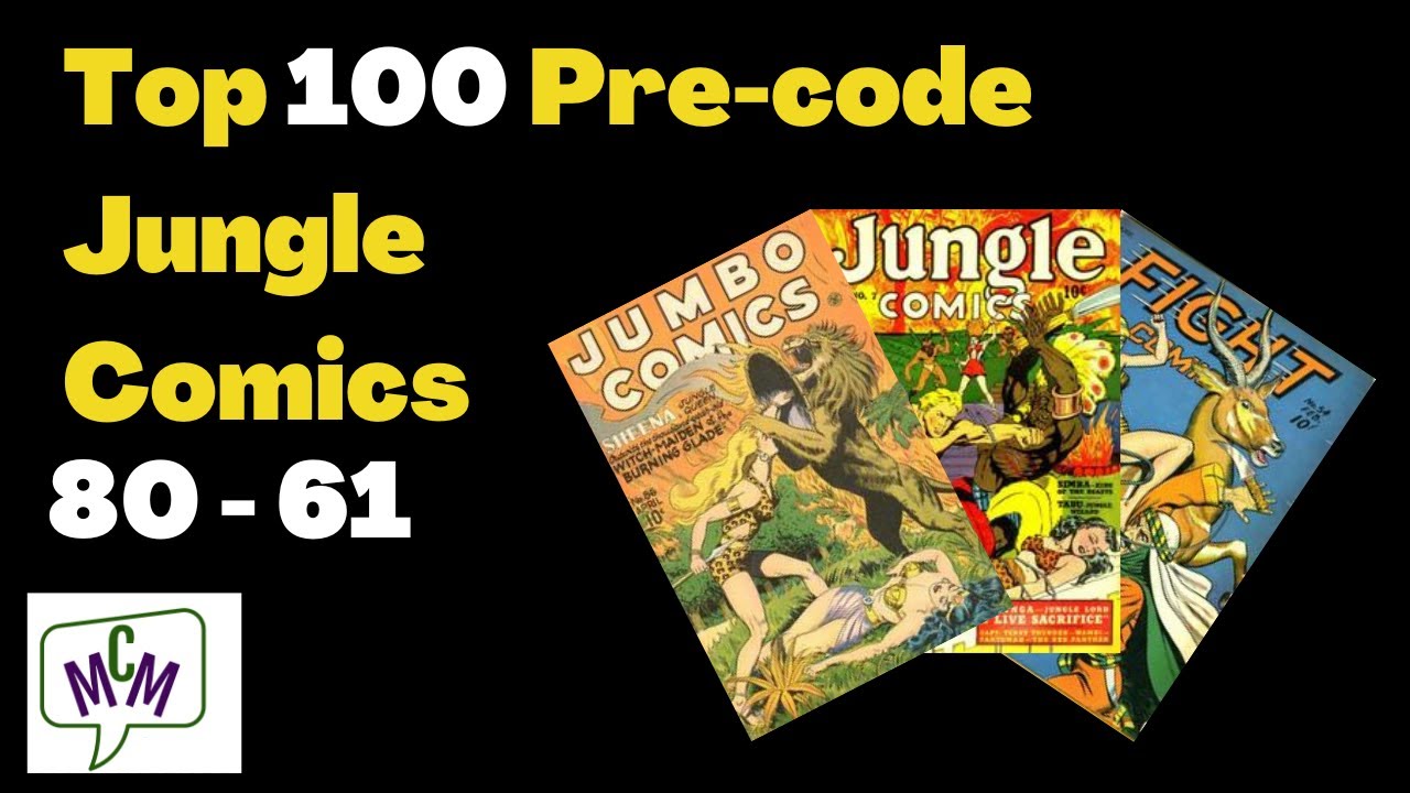 Top 100 Pre-Code Jungle Comic Book Covers - 80 To 61 (ep 652) - YouTube
