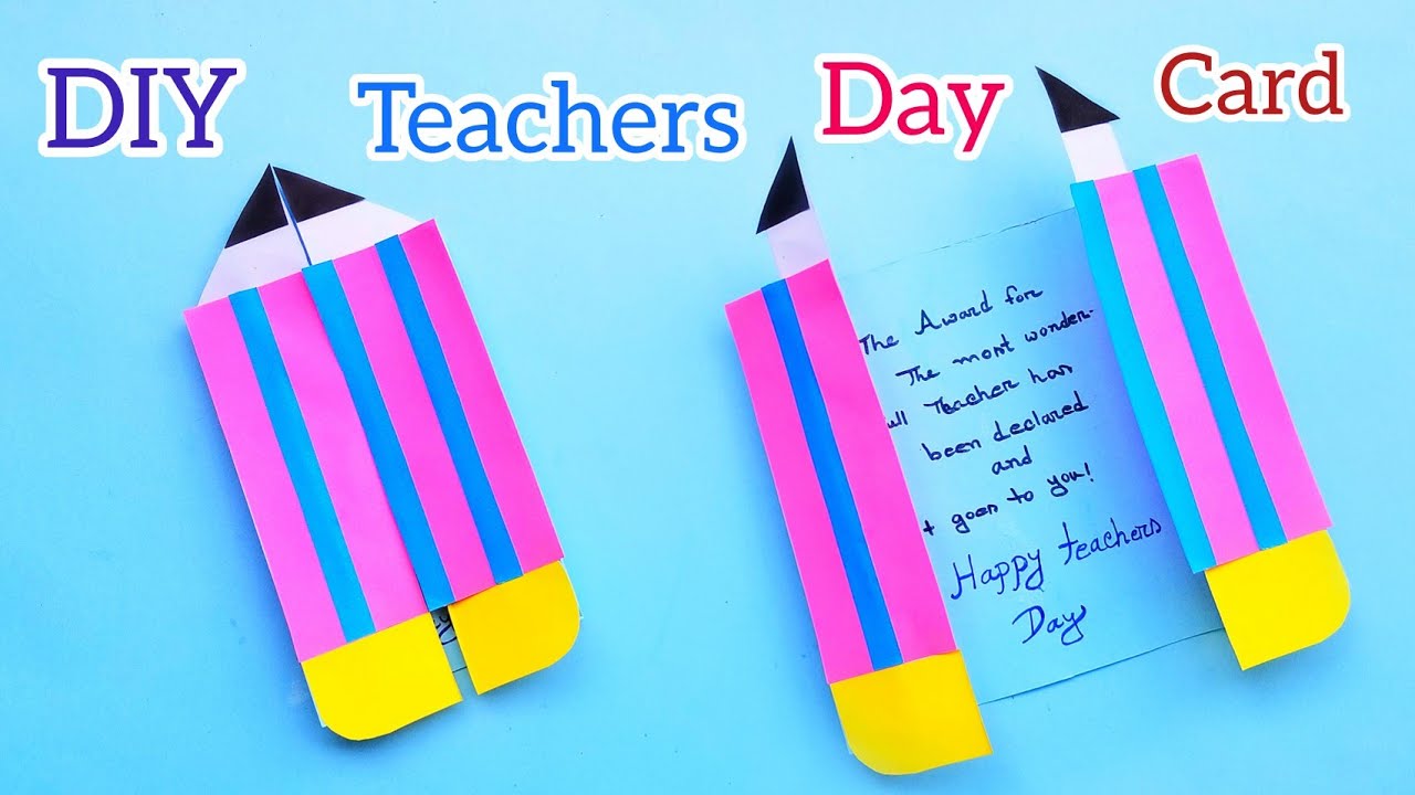 Teachers Day || Wish Card for teacher || How To Make Teachers Day Wish ...