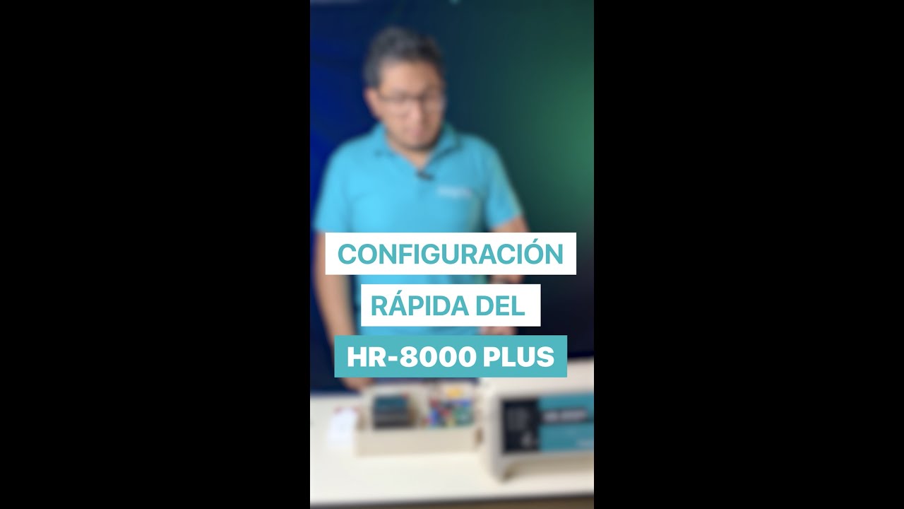 HR-8000 PLUS - CONFIGURACIÓN RÁPIDA - YouTube