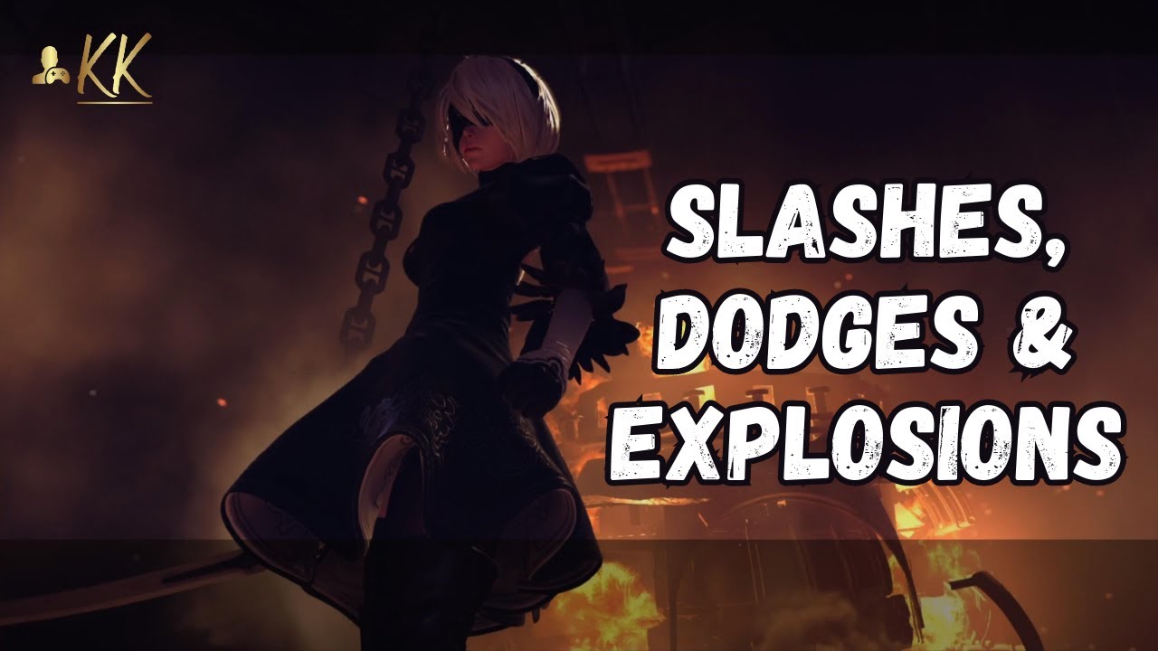 NieR: Automata Combat Compilation - Slashes, Dodges and Explosions ...
