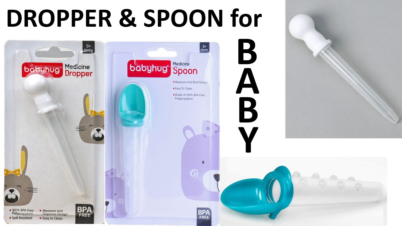 Babyhug Medicine Dropper and Spoon for Baby Review - YouTube