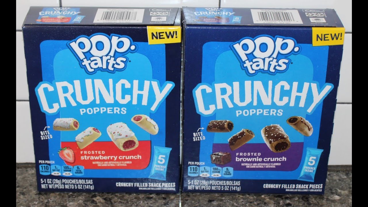 Pop Tarts Crunchy Poppers: Strawberry Crunch & Brownie Crunch Review ...