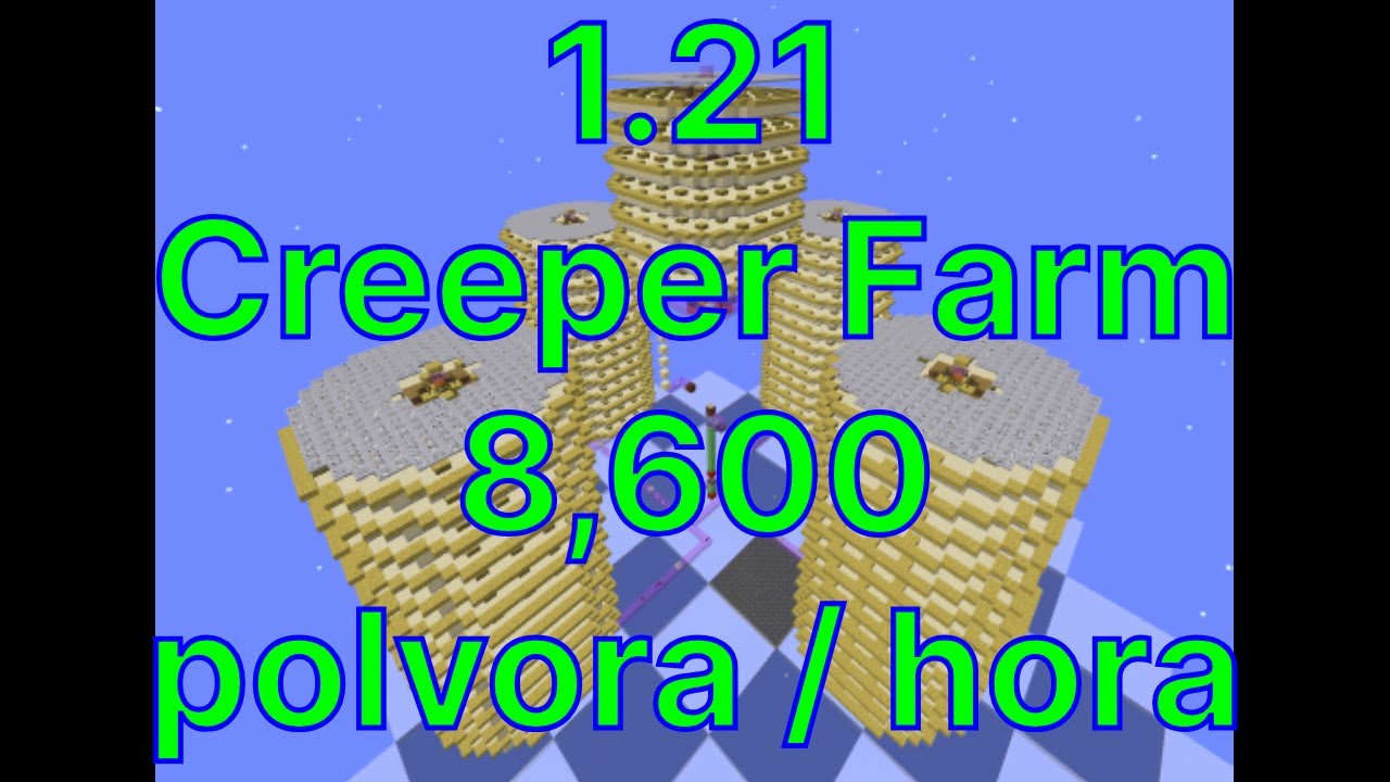 1.21 preview Creeper Farm Minecraft Bedrock - YouTube