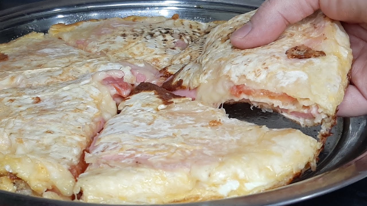 Быстрый завтрак из лаваша для ленивых-все сложила в сковороду и на ...