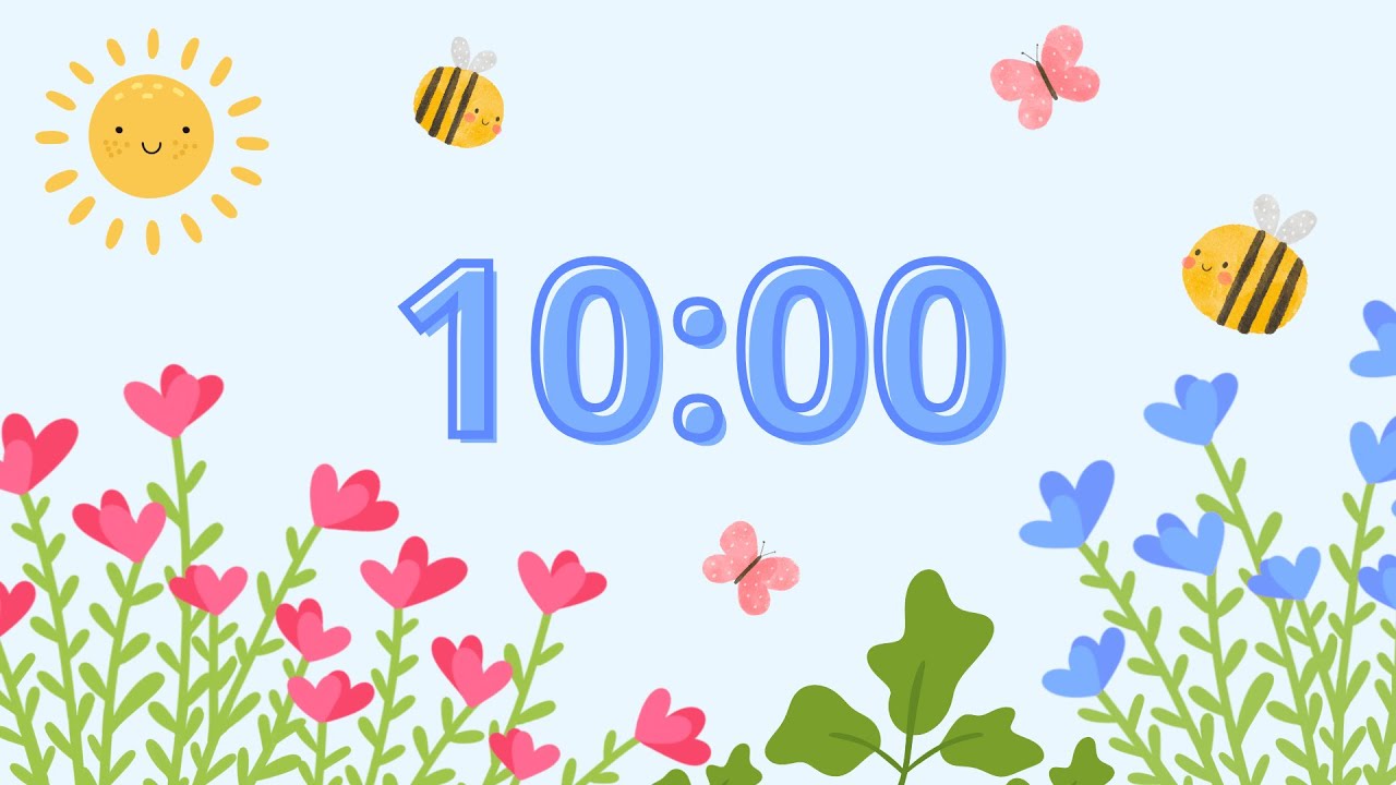 🌱 10 Minute Spring Timer with Bird Sounds & Calm Music 🌷 for Classroom ...