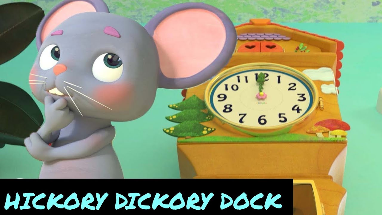 Hickory Dickory Dock | kids Rhymes | #rhymes #kidssong #nursery ...