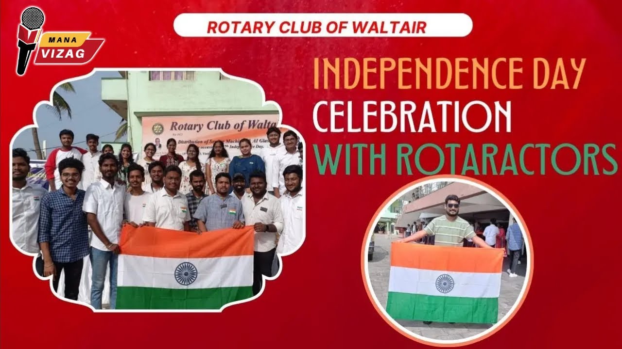 Independence Day @ Vizag | 77 mts Indian Flag | Rotary Club Waltair ...