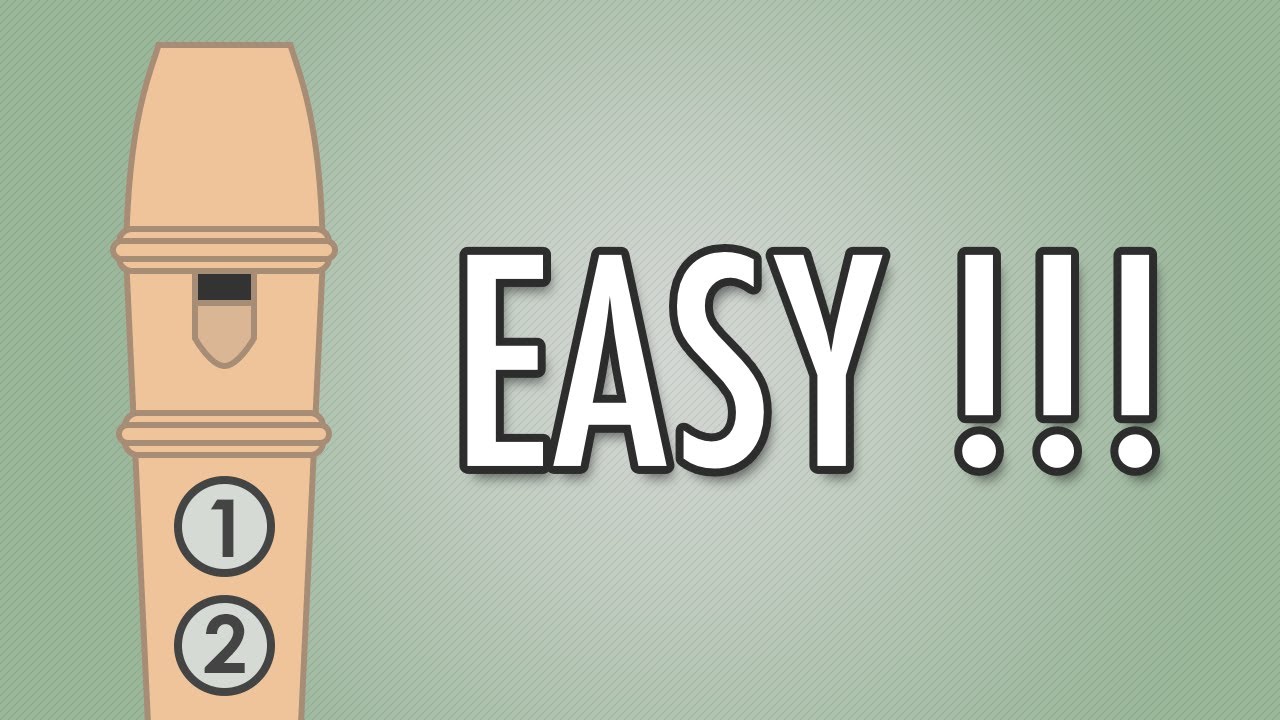 VERY EASY Recorder Songs Medley for Beginners - YouTube