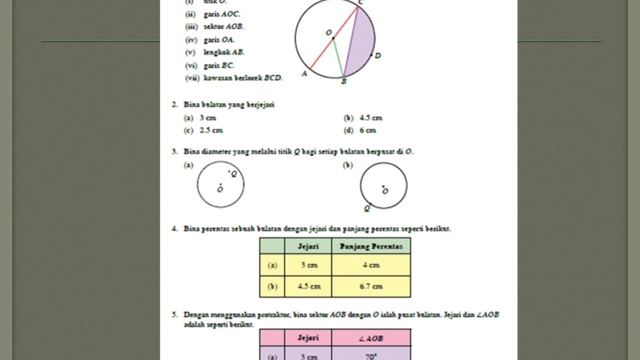 5.1 Sifat Bulatan - YouTube