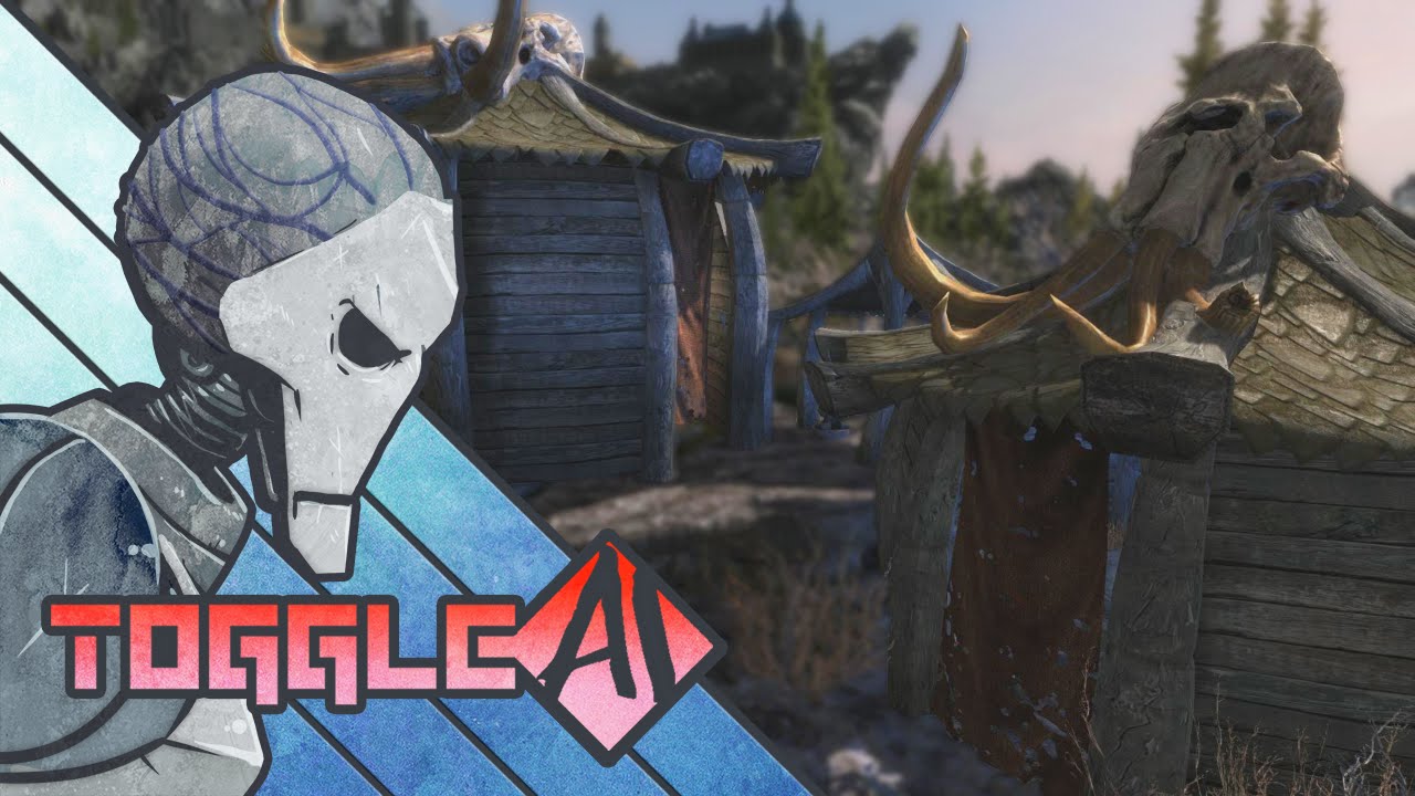 Orcish Shaman Hut: A No Loading Doors Skyrim Player Home - YouTube