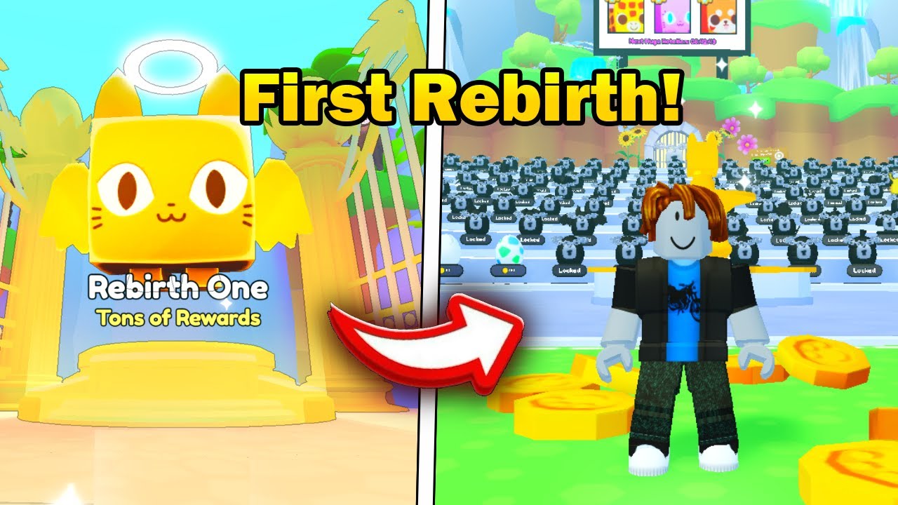 GETTING MY FIRST REBIRTH! - Pet Simulator 99 Roblox - YouTube