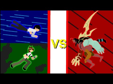 Ben 10 Classic and Sora The Anodite vs Kevin 11 Mutant (stick nodes pro ...