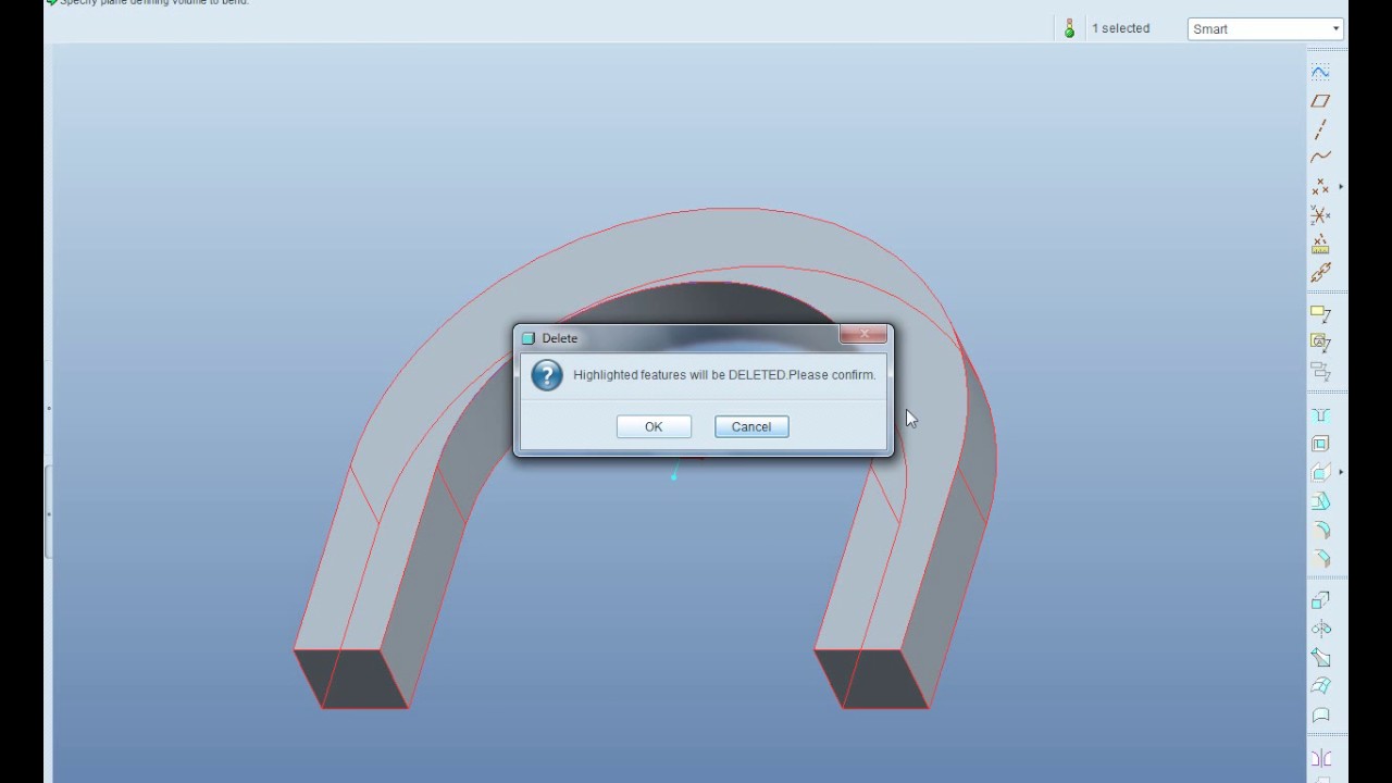 Creo Tutorial from Cadd Academy Madurai - Spinal Bend - YouTube