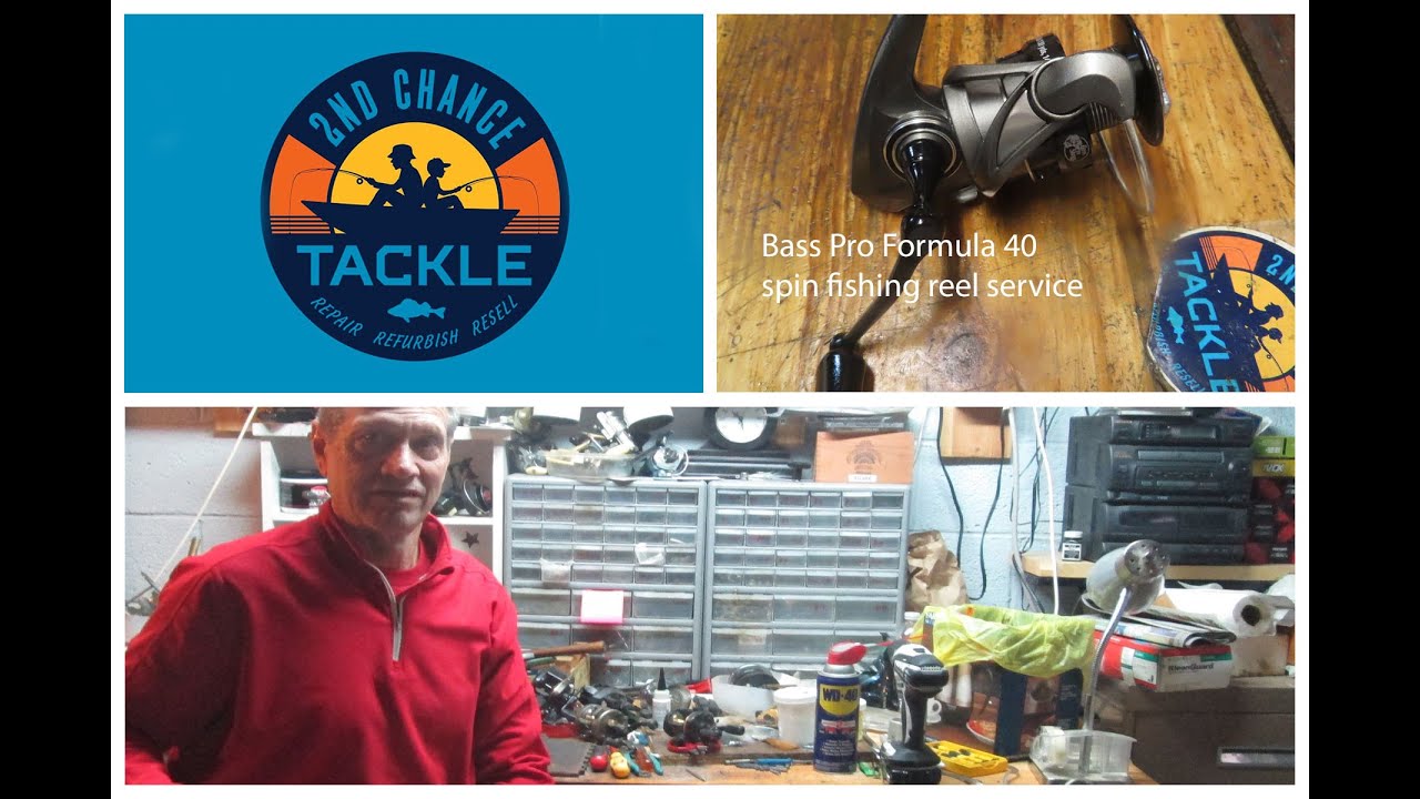 Bass Pro Formula 40 spin fishing reel how to take apart and service ...