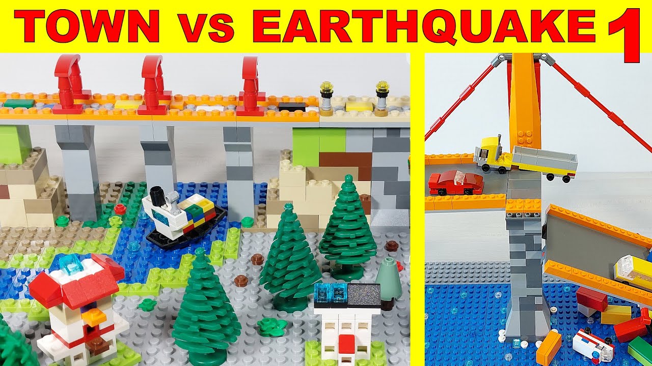 LEGO Realistic EARTHQUAKE vs CITY - First Part - - YouTube