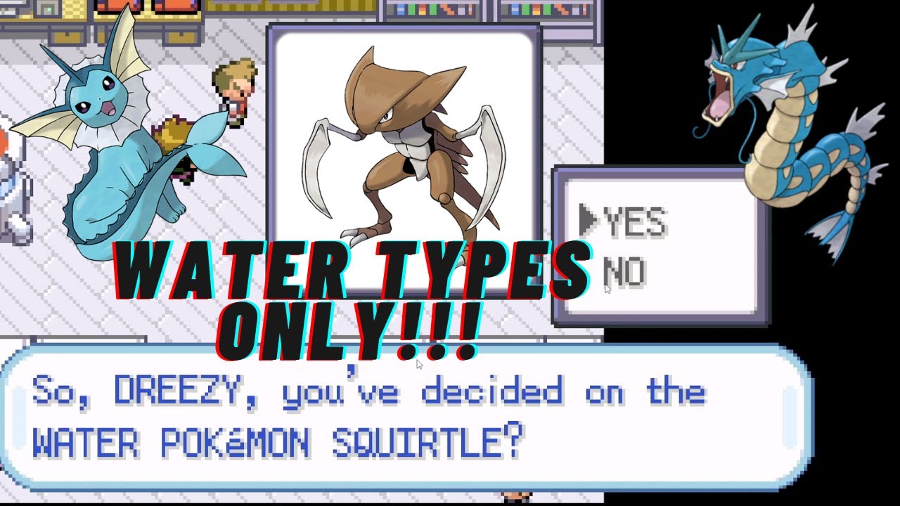 I beat pokemon fire red with only water types !!! (final battle) - YouTube
