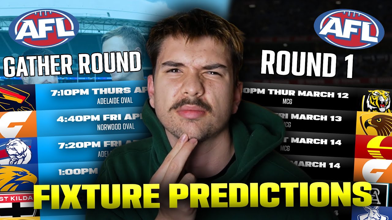 NEW ROUND 1 FIXTURE + GATHER ROUND FIXTURE | Prediction + Thoughts ...
