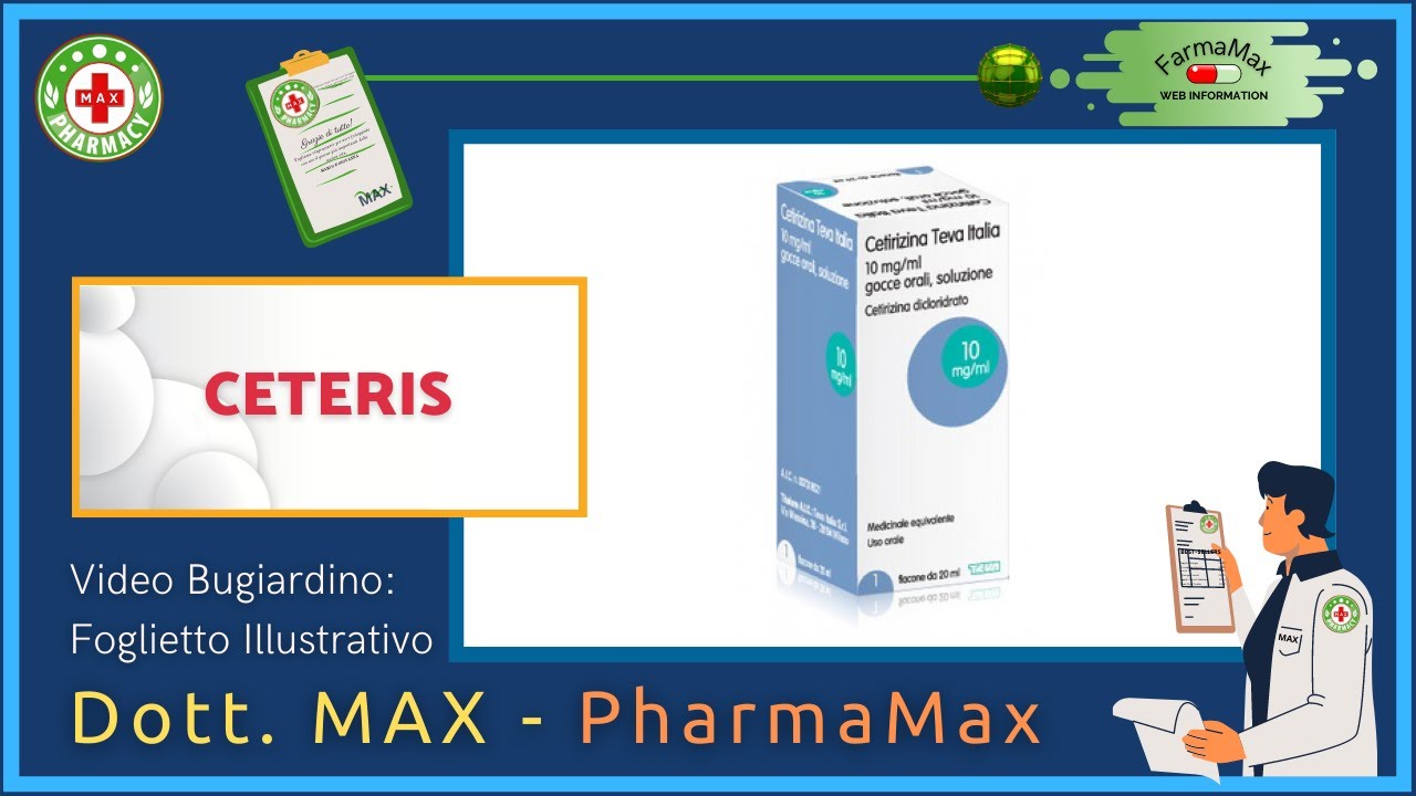 Cos'è il 💊 Farmaco CETERIS 🗺️ Foglietto Illustrativo Bugiardino Salute ...