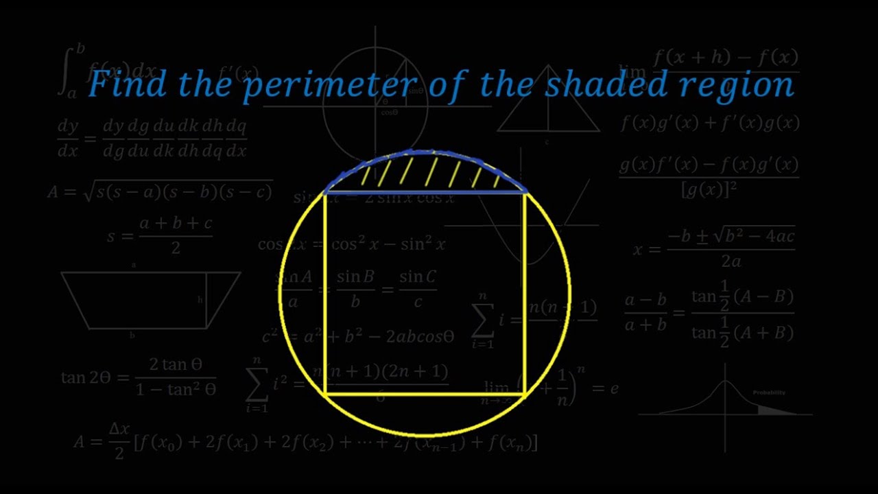 A square is inscribed in a circle. If the area of the square is 100 ...