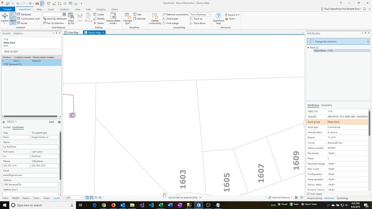 Find parcel or meter by address using ArcGIS Pro locate feature - YouTube