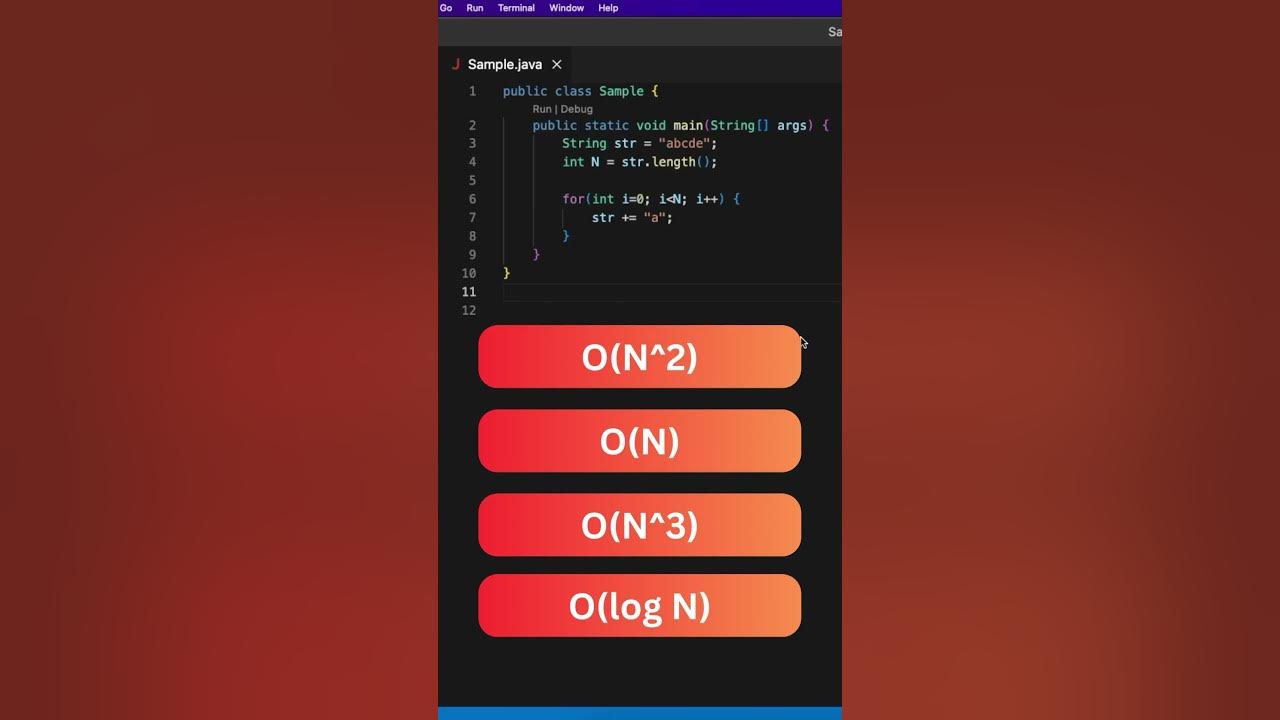 What is the time complexity of this java code? part-1 #java #quiz #javaprogramming # ...