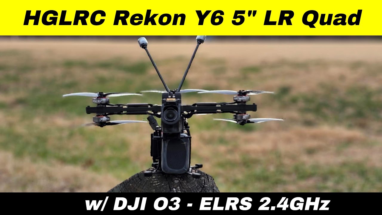 Maiden Flight Of My HGLRC Rekon Y6 5" LR Quad - DJI O3 & ELRS 2.4GHz # ...