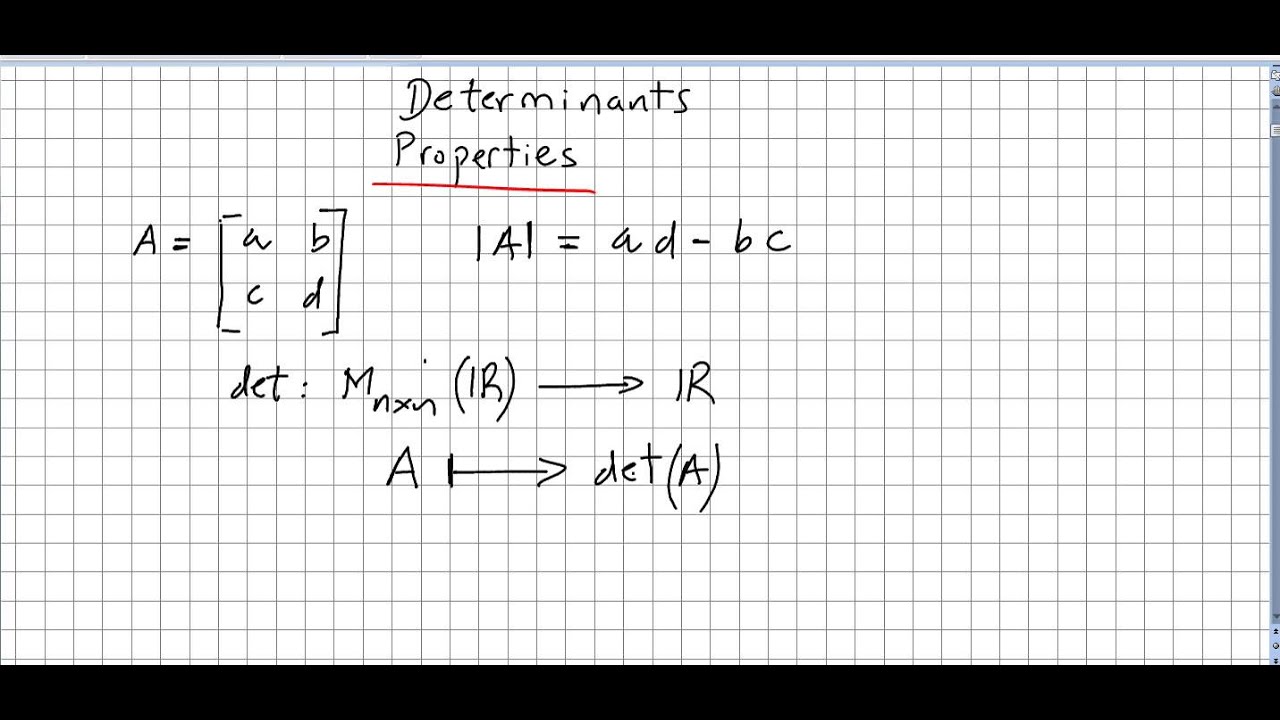 Linear Algebra 109, Determinant 2 - YouTube