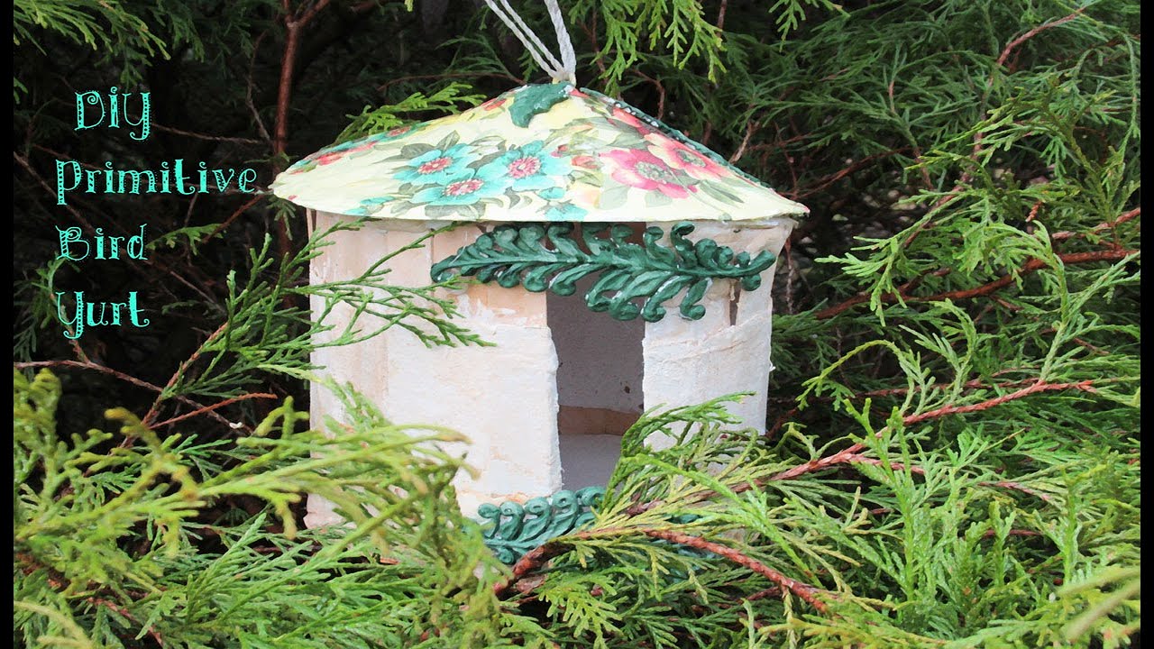How I made a Primitive Bird Yurt - YouTube