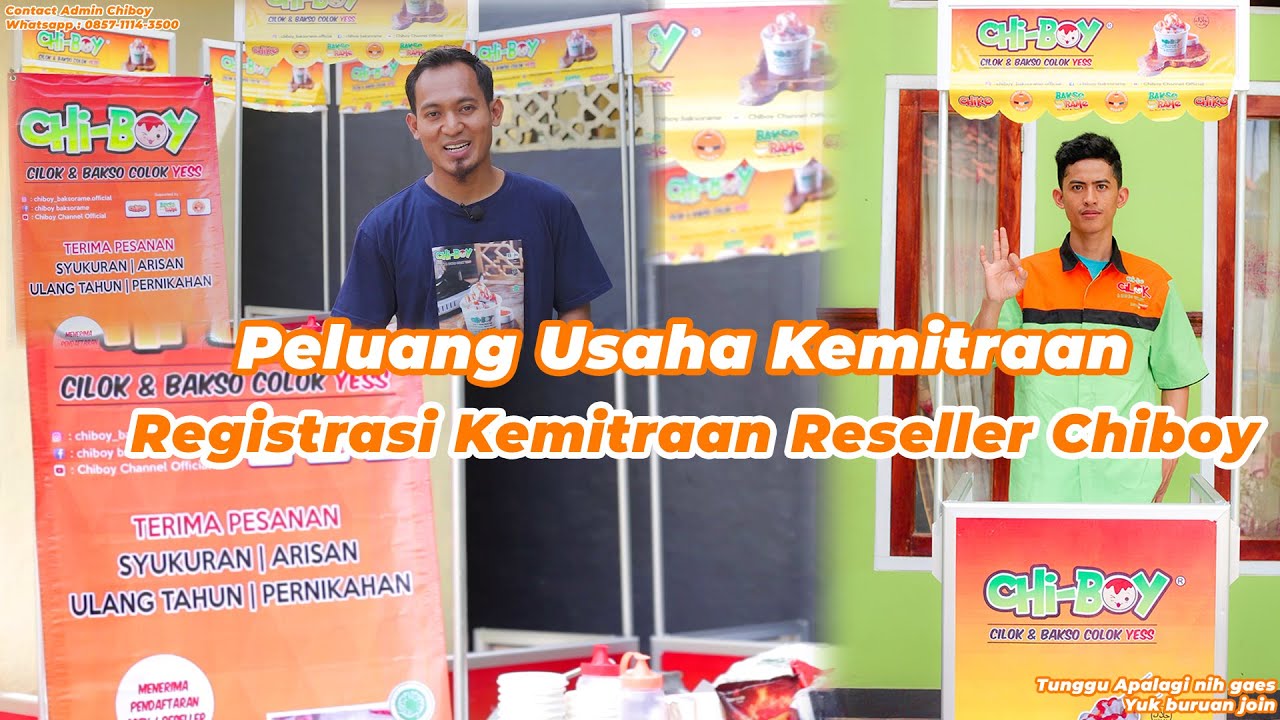 PELUANG USAHA KEMITRAAN | UPDATE REGISTRASI KEMITRAAN RESELLER CHIBOY - YouTube