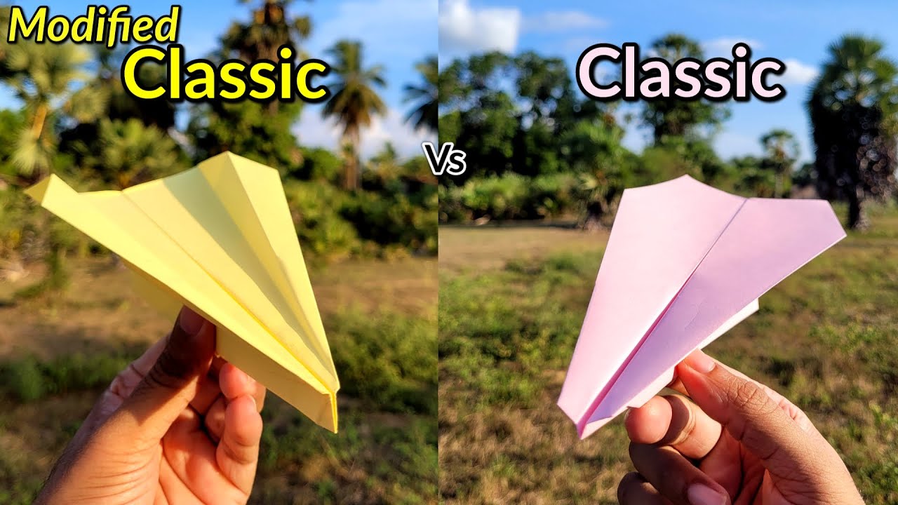 How to Make 2 Classic Paper Airplanes that Fly Far - Best Planes in the ...