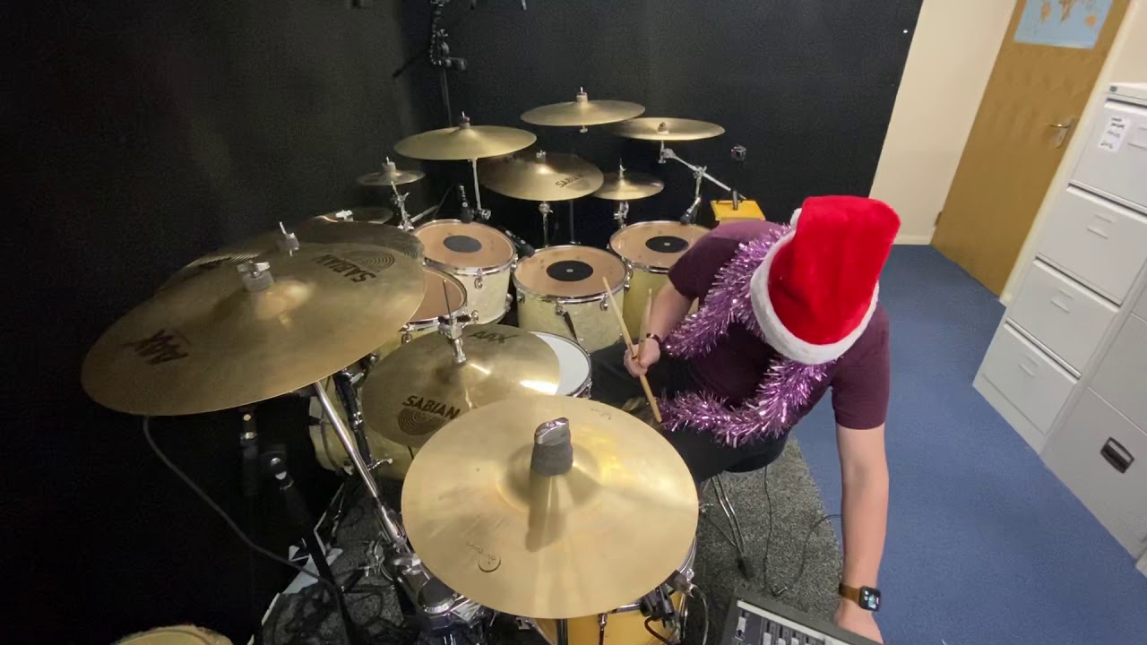 Step in to christmas drum cover - YouTube