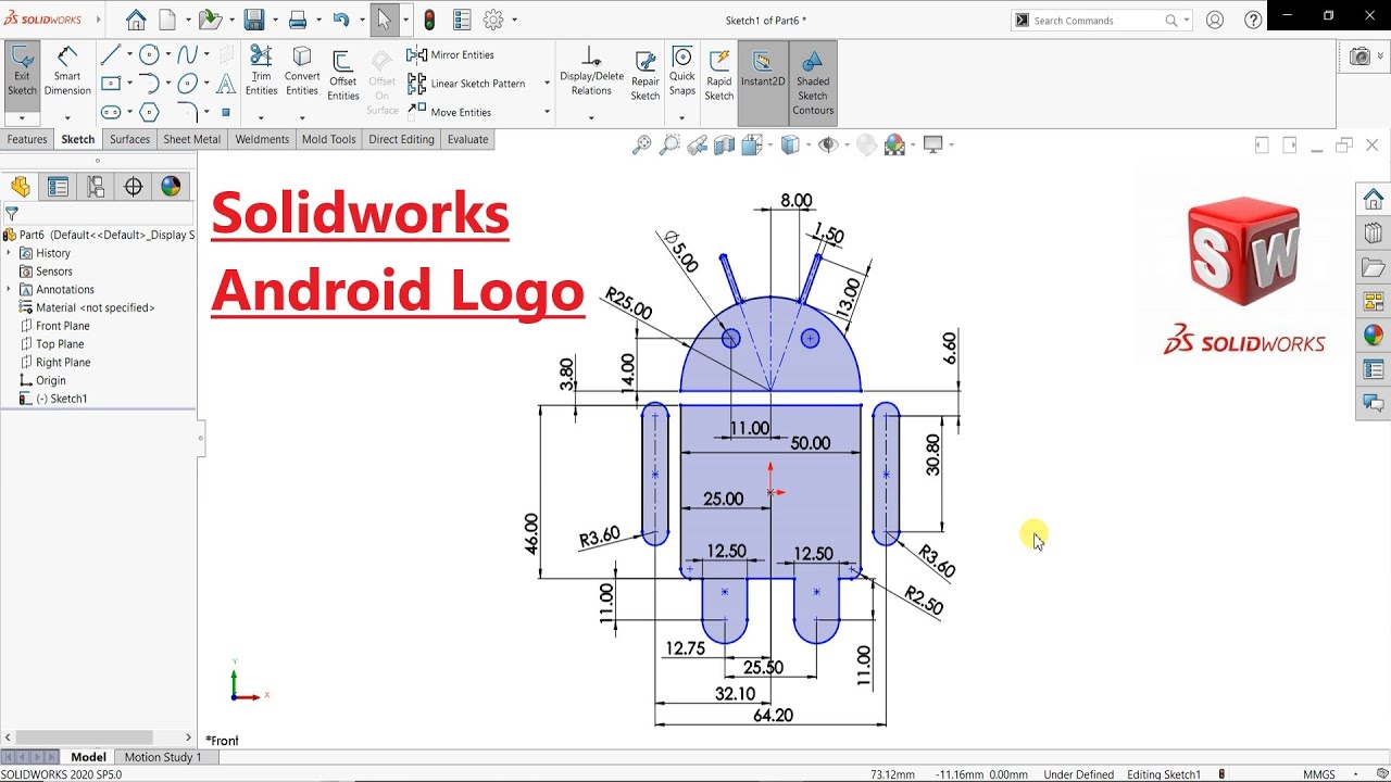 How the Android Logo Was Designed in SolidWorks - YouTube