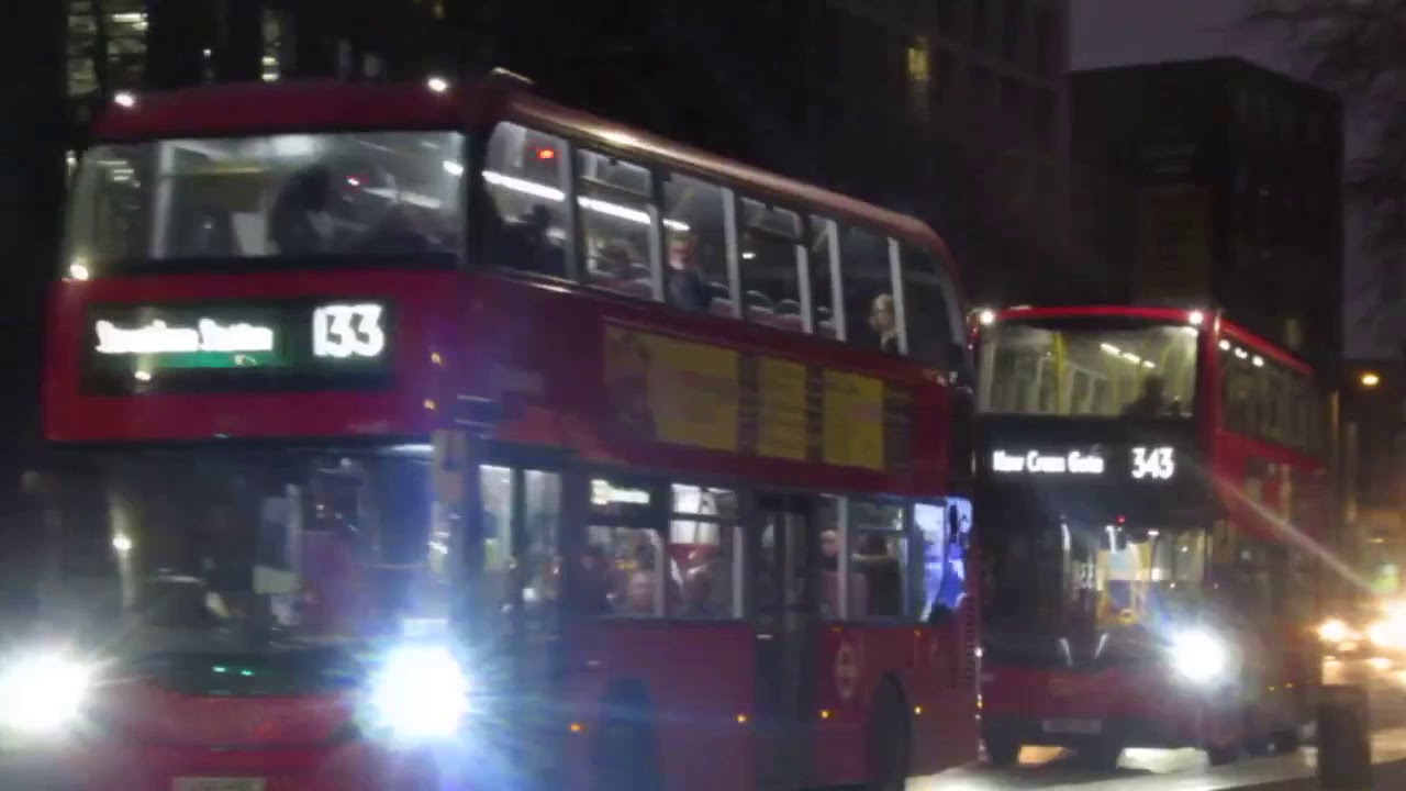 London Bus Routes 133 and 343 @Newington Causeway, Elephant & Castle ...