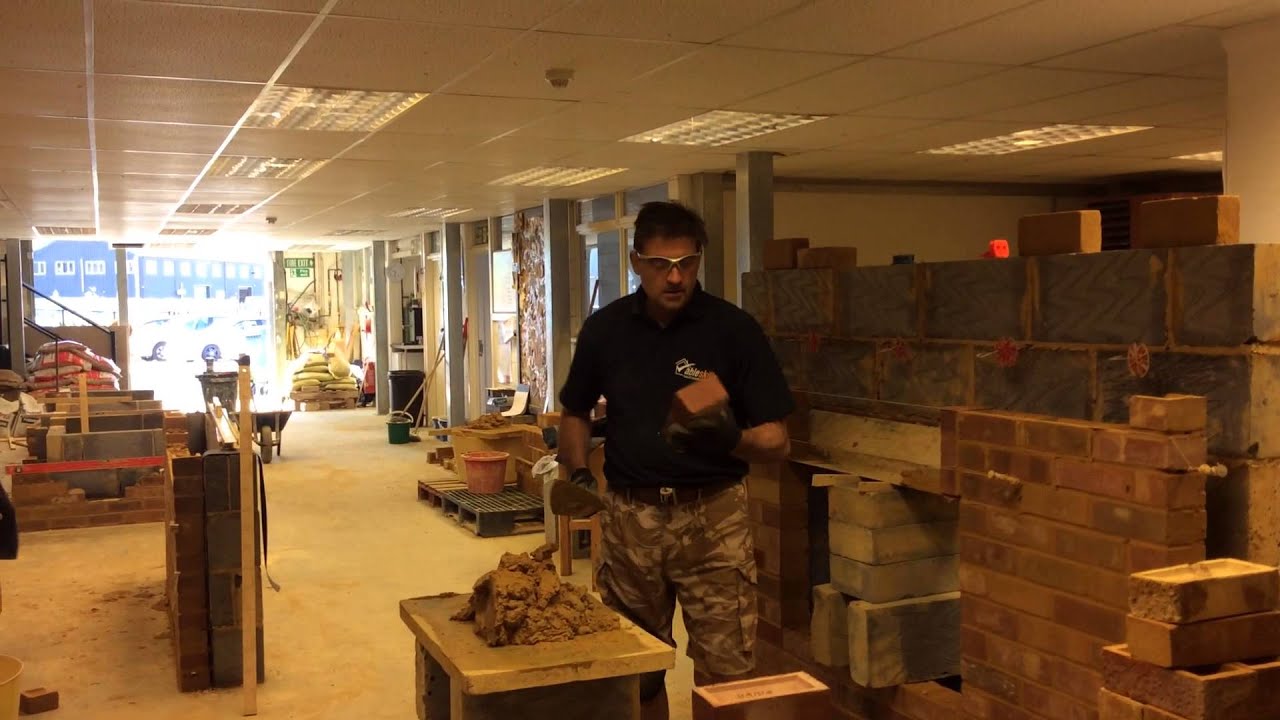 BRICKLAYING - Simon carrying out a demonstration to his Bricklaying ...