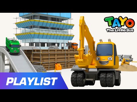 Strong Heavy Vehicles Build a House l Hello Song l Tayo Sing Along ...