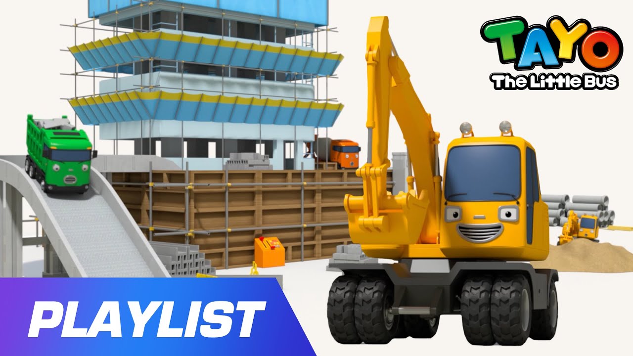 Strong Heavy Vehicles Build a House l Hello Song l Tayo Sing Along ...