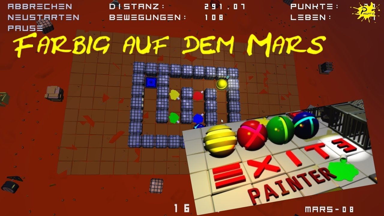 FARBIG AUF DEM MARS Exit 3 - Painter #001 [Walktrough Mars | Let's Play] - YouTube