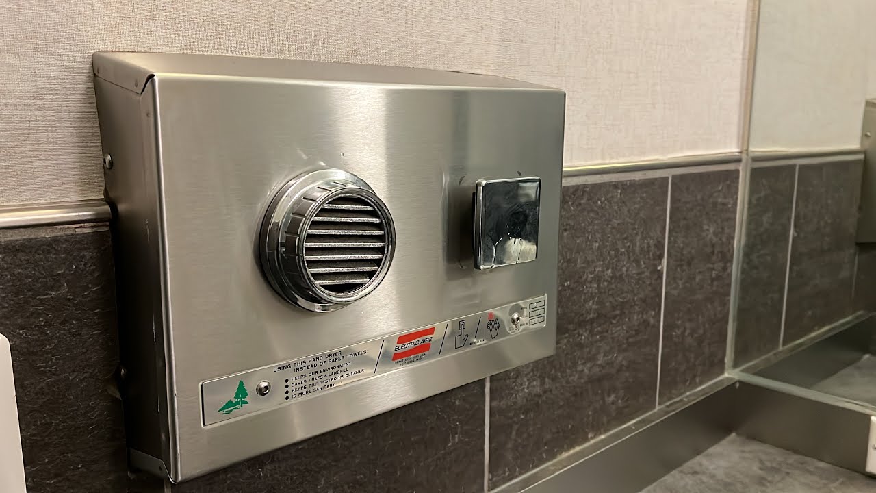 Electric-Aire Model R Hand Dryer at Crate & Barrel, Arlington VA - YouTube