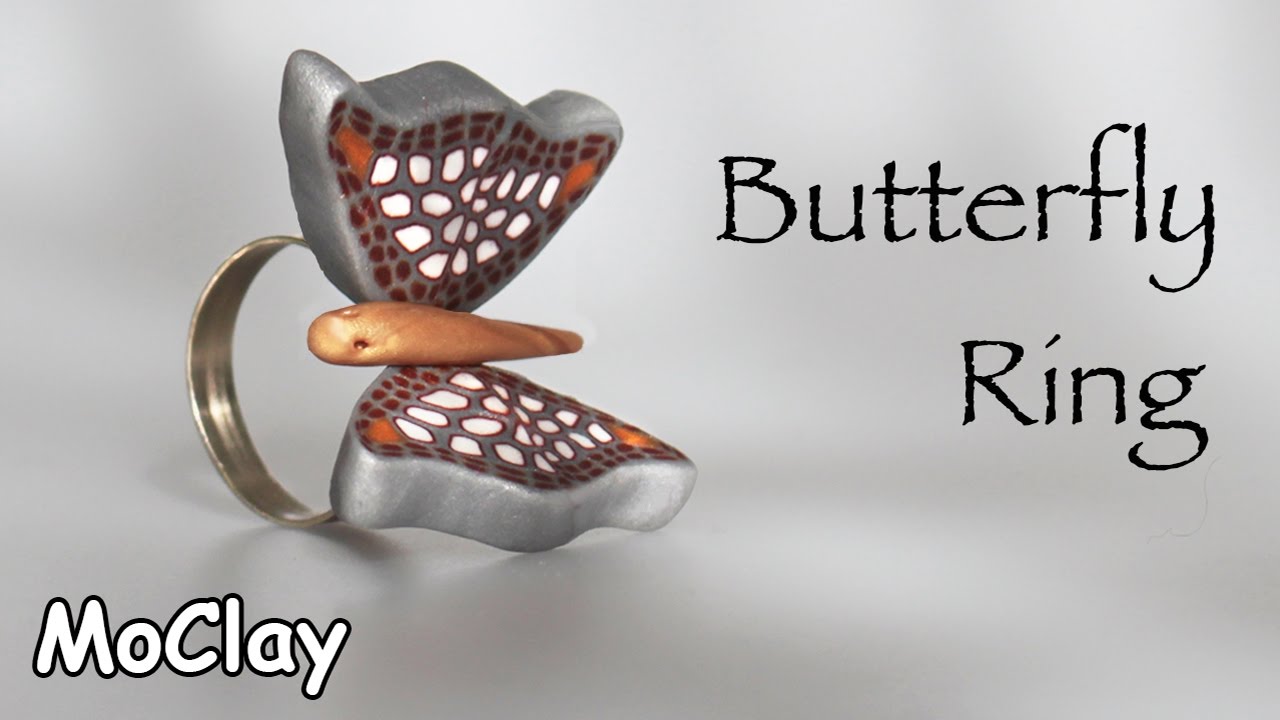 DIY Butterfly ring - How to make wings cane - YouTube