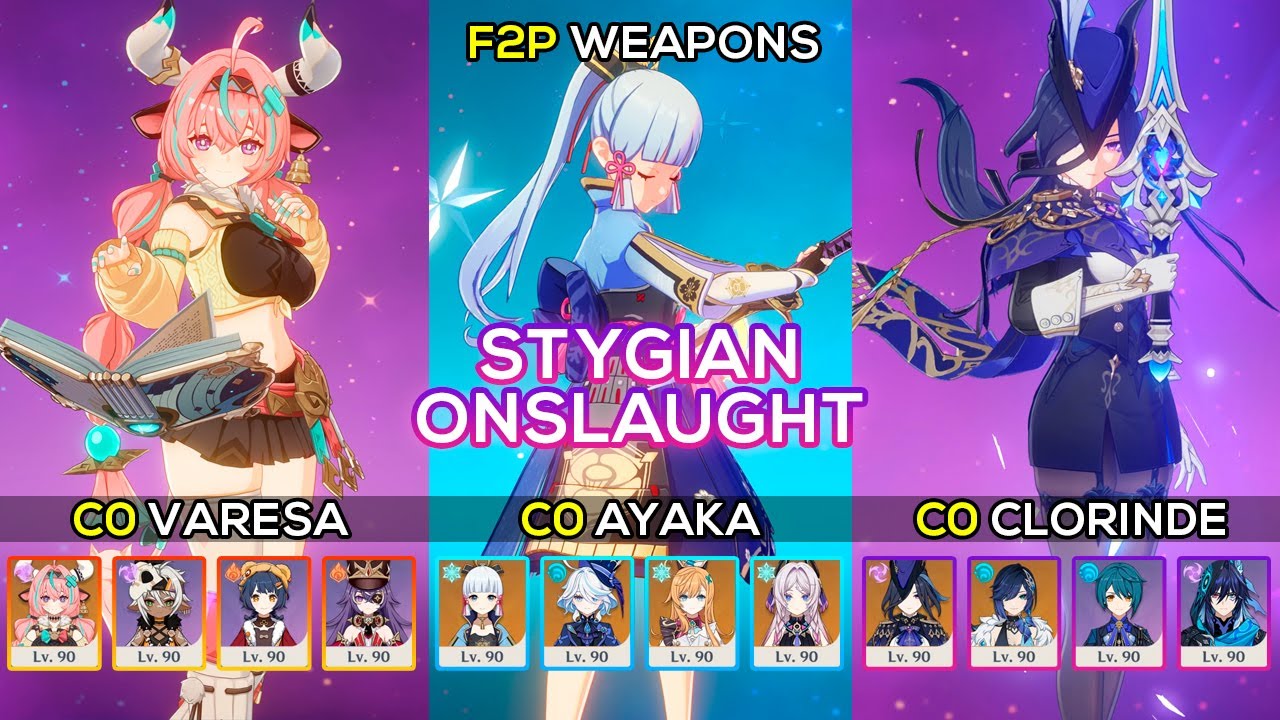 [F2P] Stygian Onslaught Fearless | New Endgame Genshin Impact 5.8 - YouTube