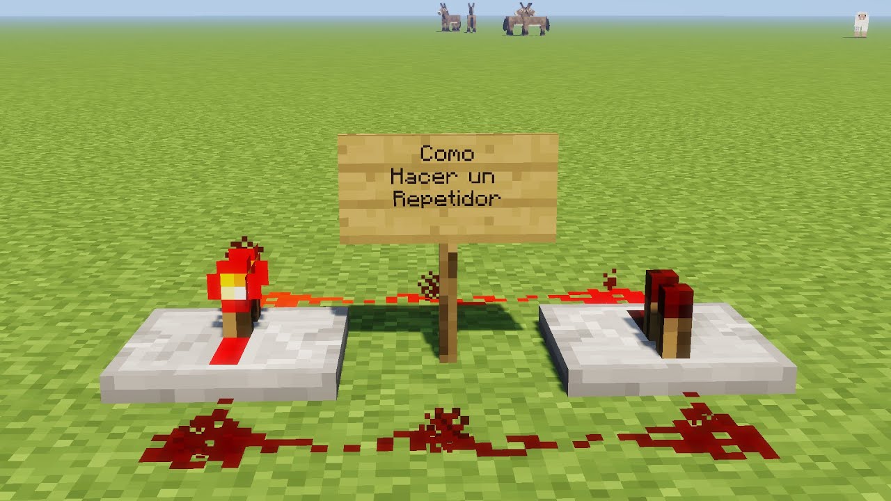 Como Hacer un Repetidor en Minecraft - YouTube