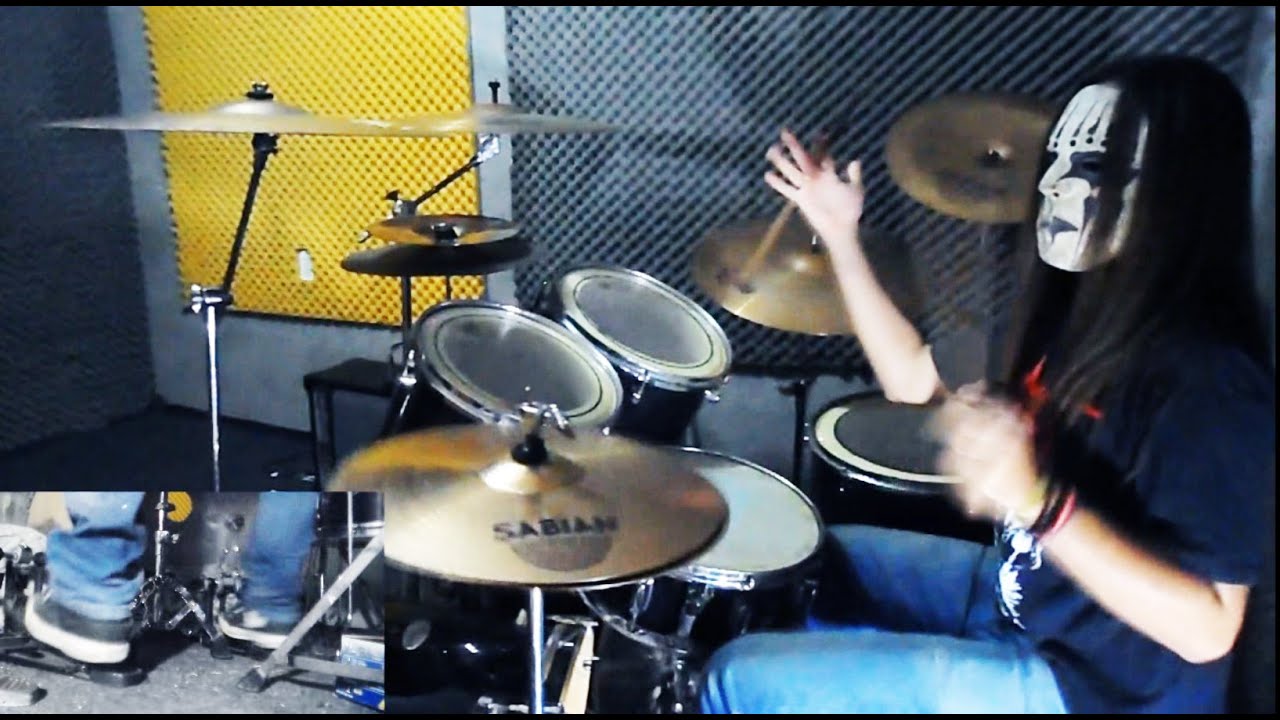 Slipknot - Sic Drum Cover With Joey Jordison Mask drum play-through By ...