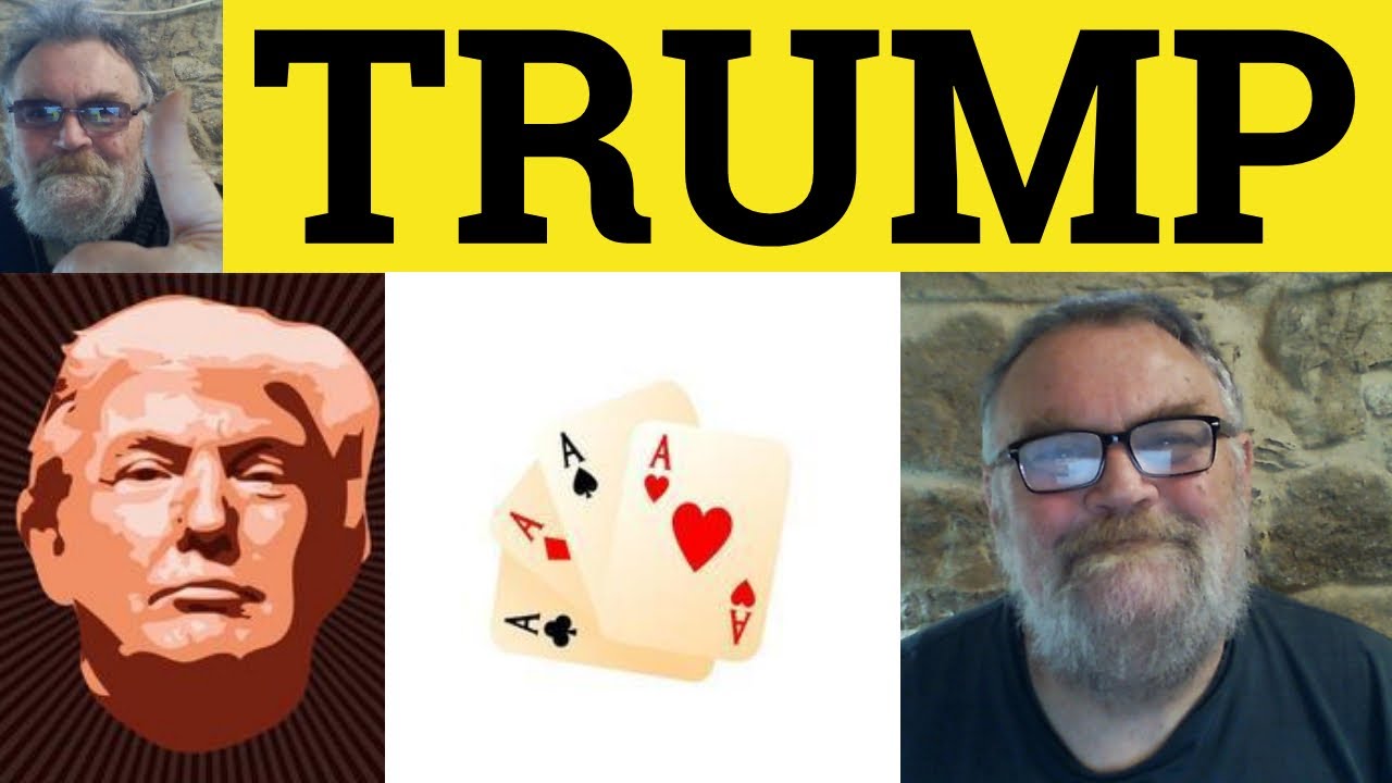 🔵 Trump Meaning - An Audible Fart ? - Trump Definition - ESL British ...