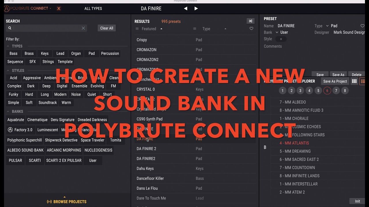 HOW MAKE NEW POLYBRUTE CUSTOM SOUND BANK , #polybrute#tutorial # ...