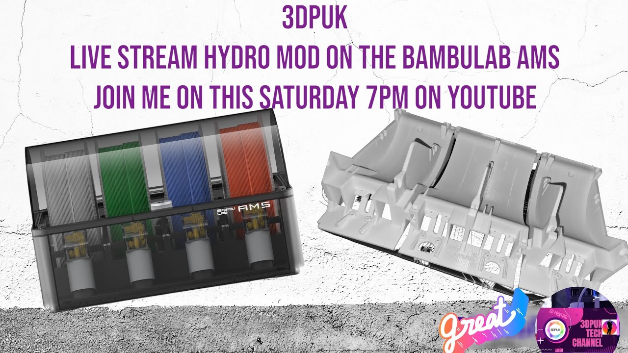Live Bambu AMS Hydro Mod With 3DPUK - YouTube