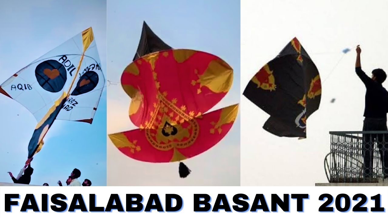 Faisalabad basant 2021 || Big Kites || Basant festival pakistan ...