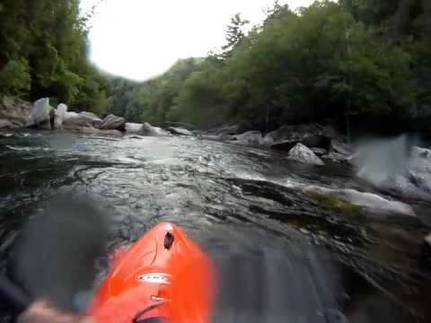 Five Falls on the Chattooga River at .9 feet - YouTube